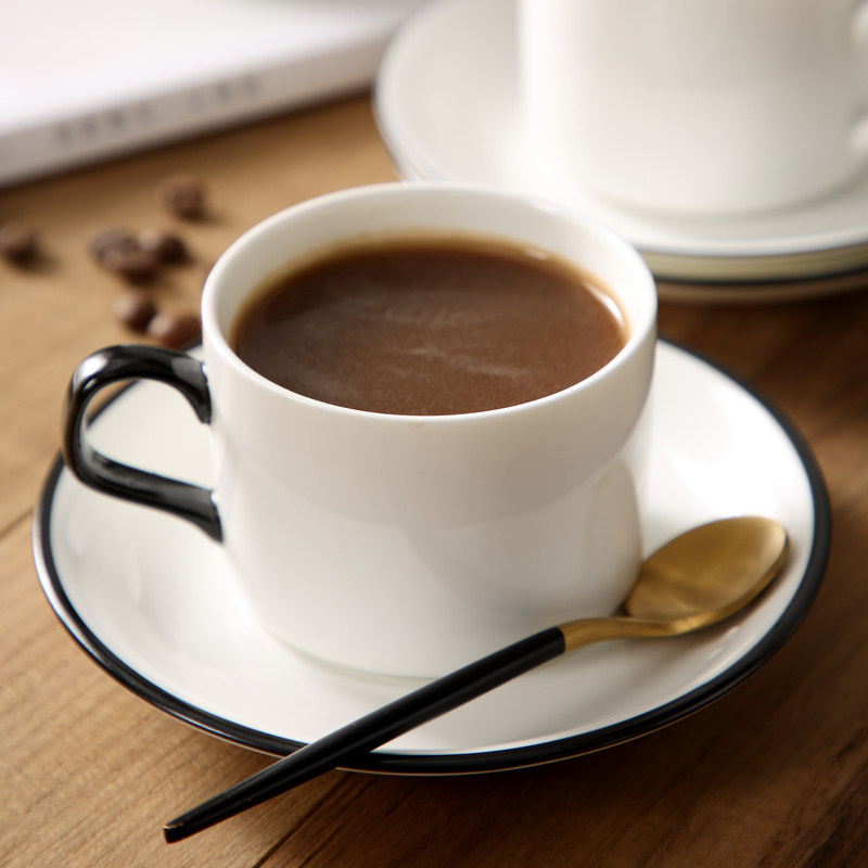 家用陶瓷咖啡杯碟北欧简约下午茶杯套具4件欧式咖啡杯碟套装6件套