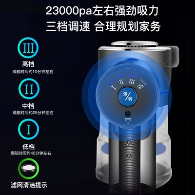 美国惠而浦780Y无线吸尘器家用小型强力大吸力无绳手持式推杆湿拖