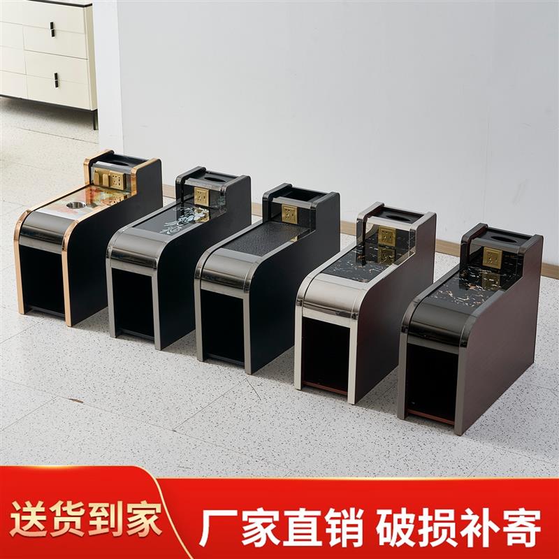 足浴茶几柜洗脚按摩浴场柜足疗沙发中间茶几台球厅美甲沙发茶水柜