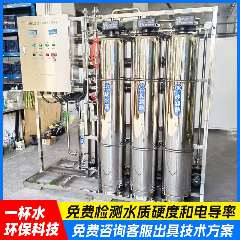大型工业RO反渗透纯水处理设备单双级净水处理设备商用直饮纯水机