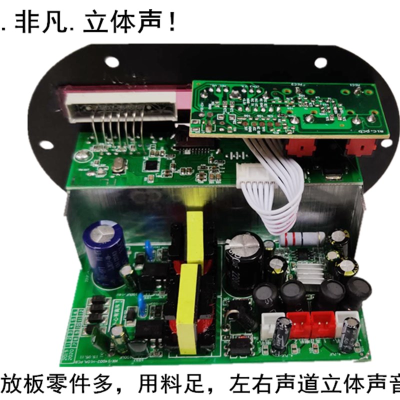 和顺店H88双声道话筒功能消原唱大功率功放板内置蓝牙12/24/220V