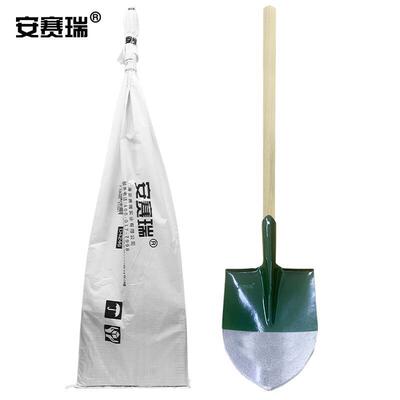 安赛瑞铁锹钢尖头 长木柄防汛抗洪尖锹 铁锹挖土植树钢铲  10212