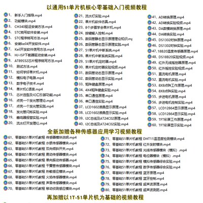 AT89S51 AT89S52单片机开发板 51单片机学习板实验板 51开发板