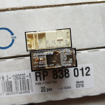 全新原装SCHRACK泰科功率继电器RP838012 12VDC 4脚 12A