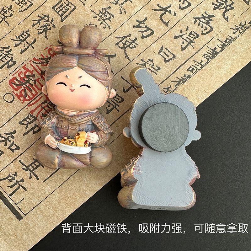 西安文创兵小佣冰箱贴磁贴网红城市创意冰箱贴旅游文化纪念品礼品
