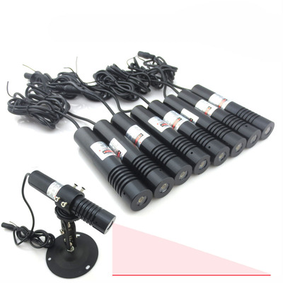 650nm100mw12V/24V宽电压红光一字线激光器 高亮红外线镭射灯模组