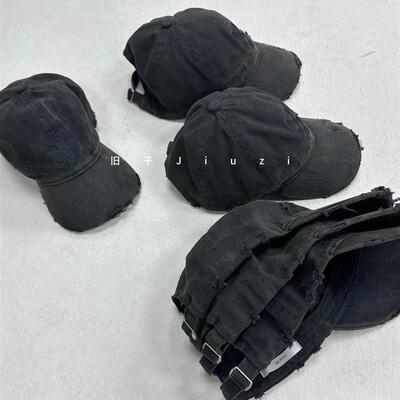 新品 旧子自主Vujade006 009系列洗水做旧磨边鸭舌帽cleanfit风格