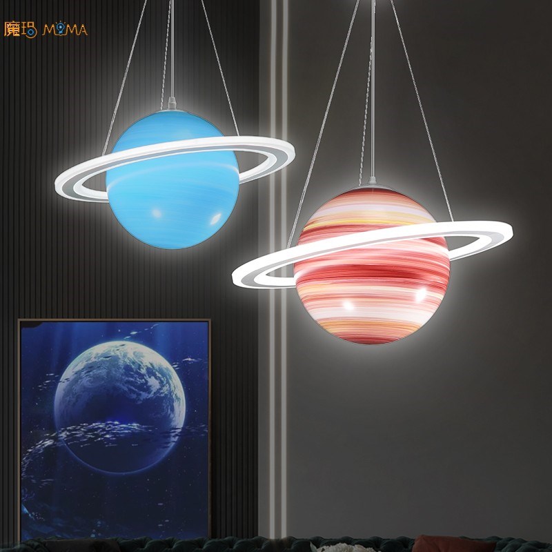 八大行星球吊灯商场店铺游乐场学校培训科教室装饰灯地球火土星灯