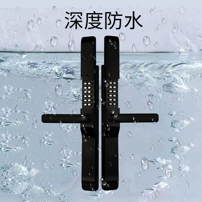 户外庭院门别墅门滑盖双面机械密码锁防水机械锁镂空铁艺门大门锁