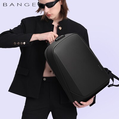 班歌bange双肩包男士多功能防泼水电脑包旅行通勤潮流包学生书包
