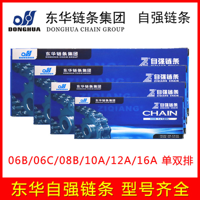 自强单排双排链条06B 08A 10A 12A 16A 20A 24A 32A工业传动链条
