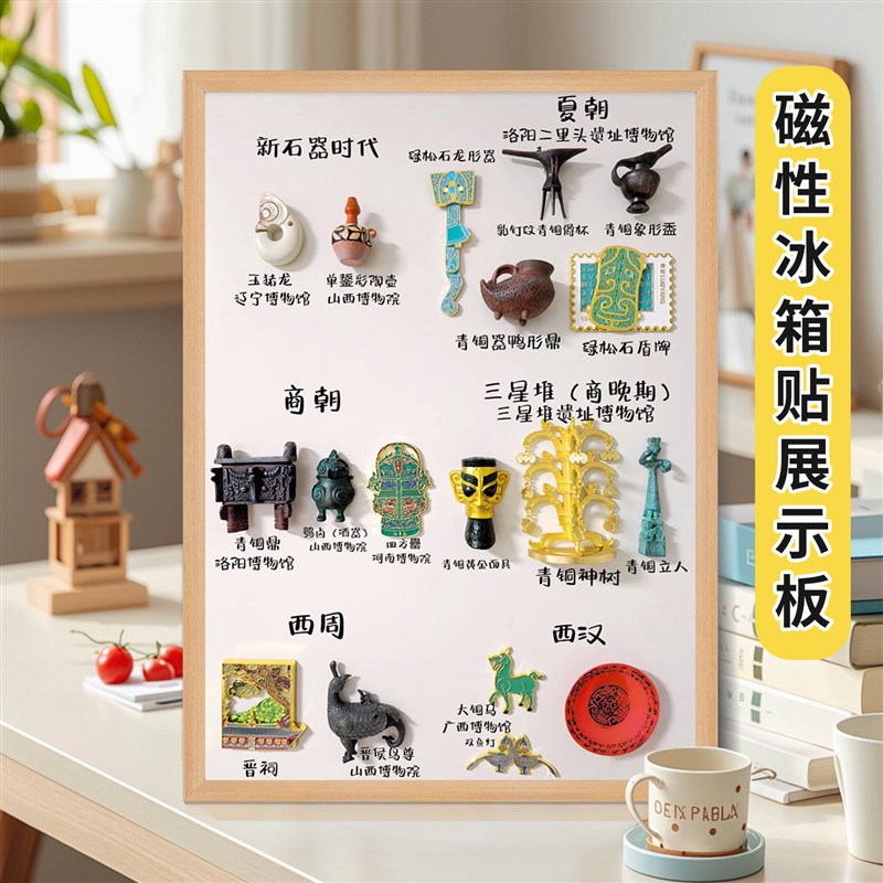 磁吸冰箱贴展示小黑板吧唧磁铁收纳板电表箱置物架挂式磁性照片墙
