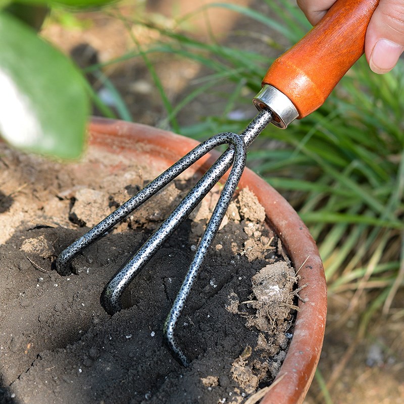 铁锹种菜栽花松土盆栽工具家用户外园艺套装除草挖土铁铲铁锨猛钢
