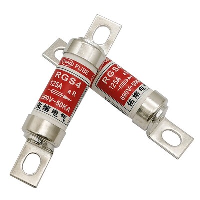 佑熔快速熔断器RGS4 690V 63A 80A 110A保险丝底座陶瓷保险专用座