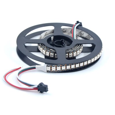 1米5V WS2812B 144灯 像素灯带 裸板 套管 全彩LED 可编程灯条