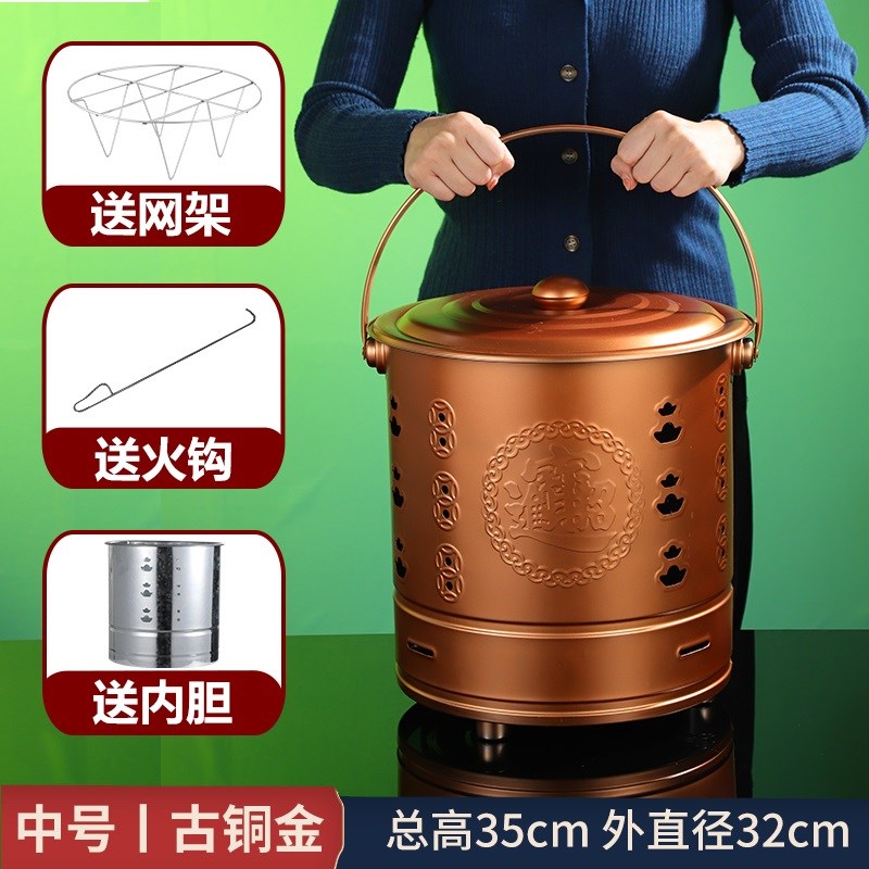 不锈钢桶带盖密封烧纸钱桶户外焚烧炉家用垃圾焚烧炉烧纸钱的桶炉