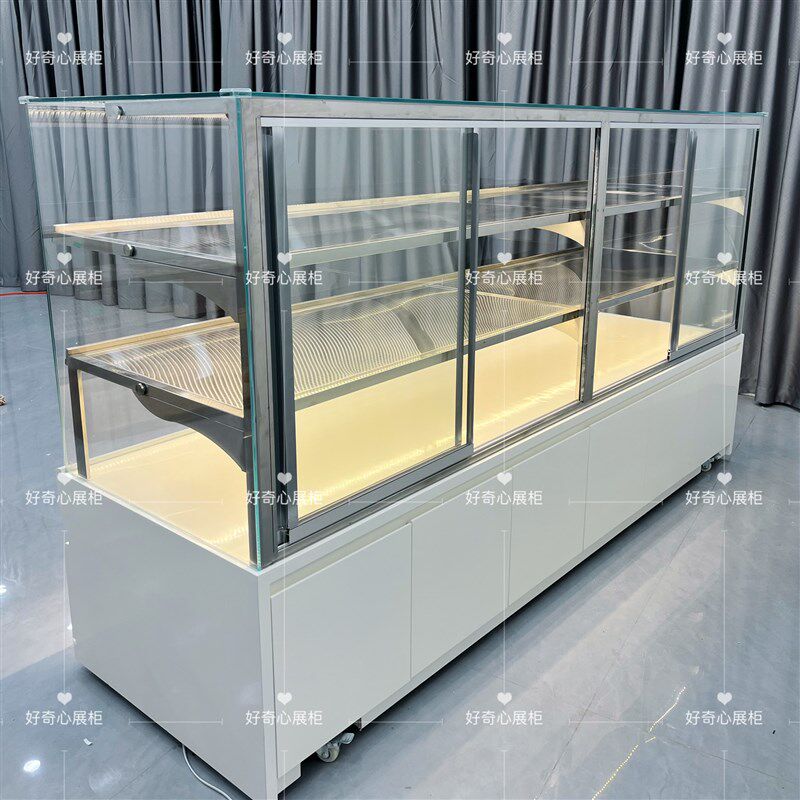 2024网红同款糕点柜新中式糕点展示柜不锈钢冷藏面包柜面包展柜