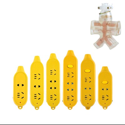 插排1016A安a4000W大功率空调工程地拖不带线分单控多位无自接
