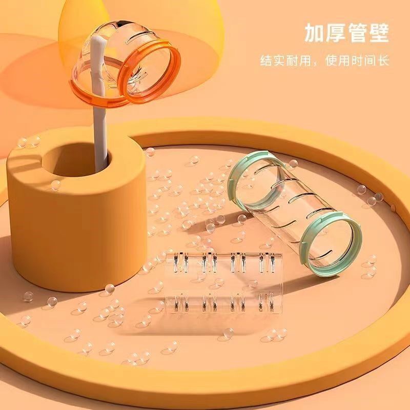 仓鼠笼子管道配件外接浴室跑轮水壶双层平台透明太空舱罩用品大全