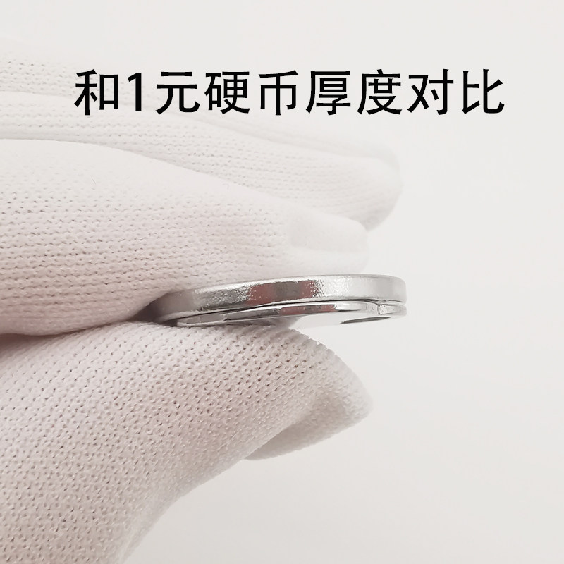 防丢牌304不锈钢迷你超轻超薄小爱心双面DIY刻名字号码钥匙扣挂件