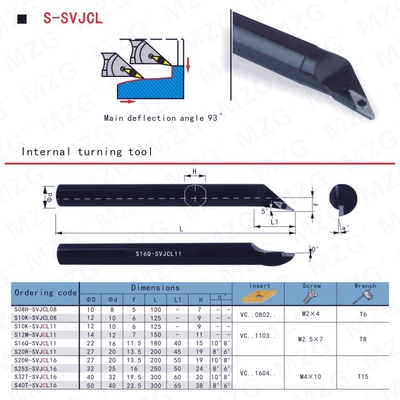 MZG数控镗孔车刀杆S12M S16Q S20R -SVXBL11 SVJBL SVXCL16 SVJCL