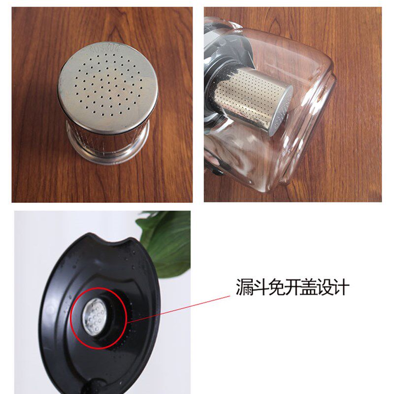 玻璃保温壶茶吧机茶炉配件泡茶水壶免开盖大容量加热加厚玻璃壶