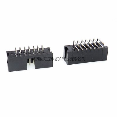 DC3简易牛角座 2.54MM直/弯针6PIN/8/10/12/14/16/20/26/30脚-40P