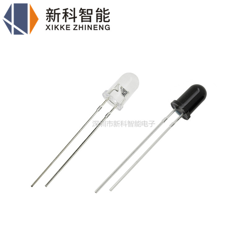 F5红外线二极管940nm红外发射管F3接收管3/5mm灯珠监控摄像遥控器