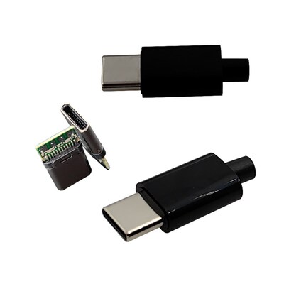 Type-c插头  type-c公头  USB 2.0 数据充电插头焊接线式连接器