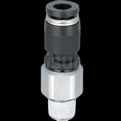 平替RTCNL接插型米si米型号RTCN4/6/8/10-M5/1/2/3旋转接头弯管型