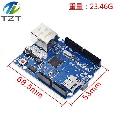 新版 Ethernet W5100 网络扩展板模块 SD卡扩展 兼容UNO R3