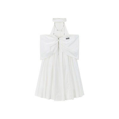 REVAN芮范2024夏季新品挂脖连衣裙RM31101229