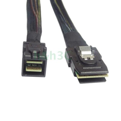 Mini SAS全新12G转6G SFF8643转SFF8087阵列卡背板转接线50CM 1米