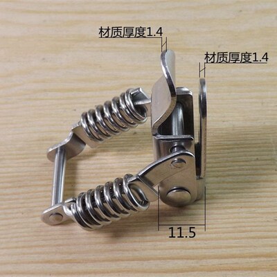 067铁镀镍双弹簧搭扣木箱设备工业工具箱锁扣鸭嘴扣蜜蜂箱挂锁