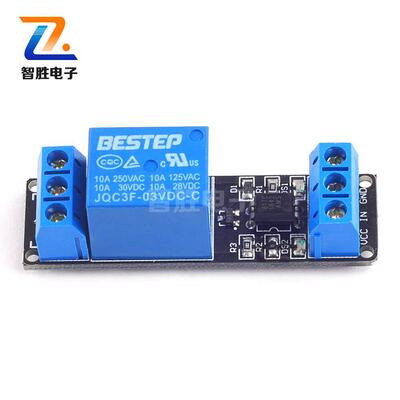 1路E继电器模块01 .光离耦隔 33V 黑板 BSTEP