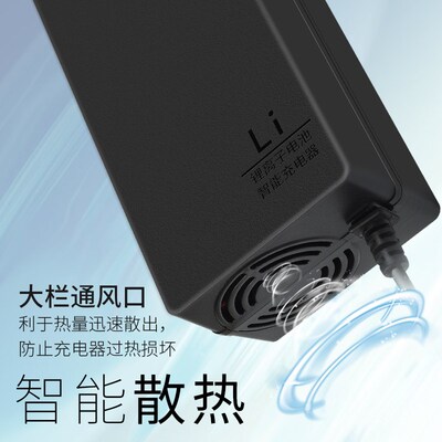 48V锂电电动单车充电器铁锂15串54.75V2A3A4A5A锂电充电器大功率