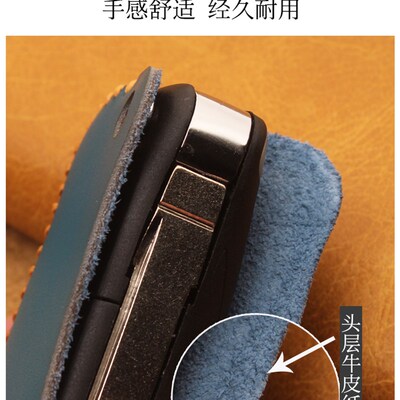 适用于06070809款老款保时捷卡宴钥匙套包CLayenne折叠遥控扣真皮