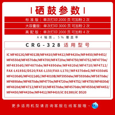 适用佳能4870硒i鼓mf4870dn黑白多功能一体机硒鼓易加粉mf4870dnG