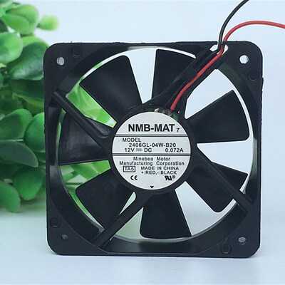 NMB 2406ML-04W-B20 12V 0.072A 6015 6cm 2线 投影机超静音风扇