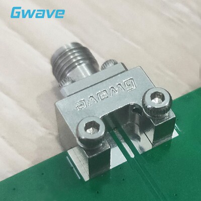 谷波2.92-KFD0830 微波射频双孔法兰DC-40G直通PCB板端免焊连接器