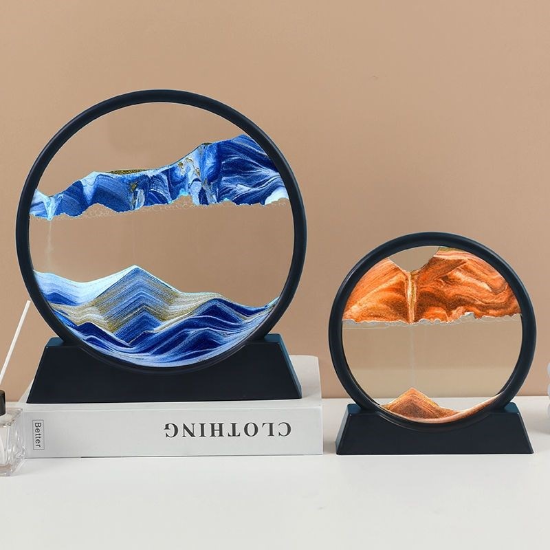 3D流沙画 画高级摆件解压沙漏酒柜电视柜办公桌面装饰品艺术创意