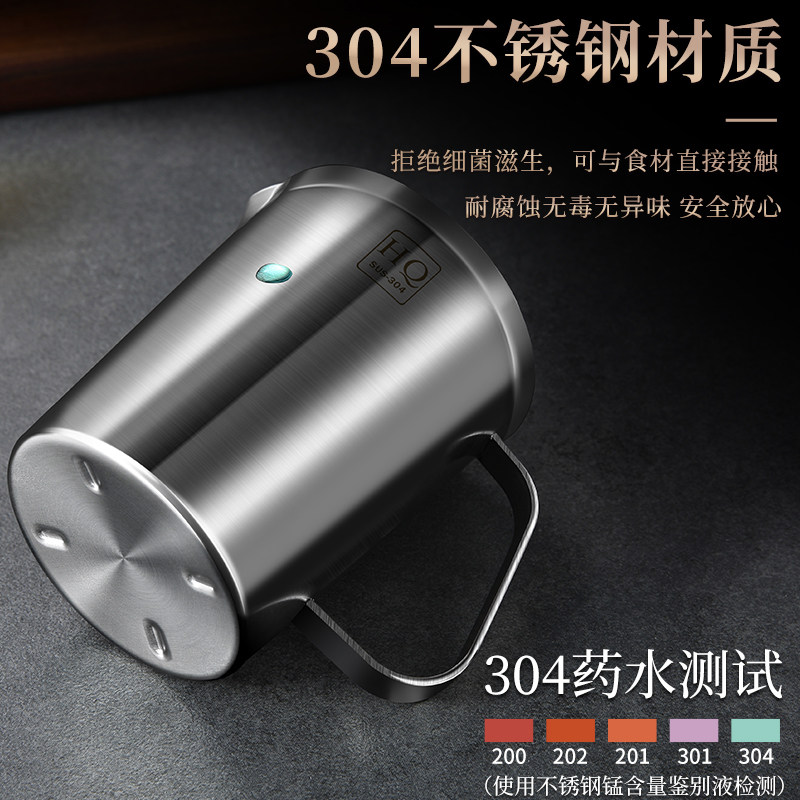 量杯烘焙可加热不锈钢量筒奶茶店奶泡杯厨房家用豆浆杯辅食搅拌杯