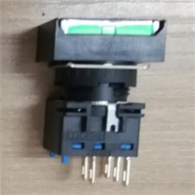 IDEC正品和泉LB3L-M1T54G复位按钮开关 R W 长方形16mm 5脚