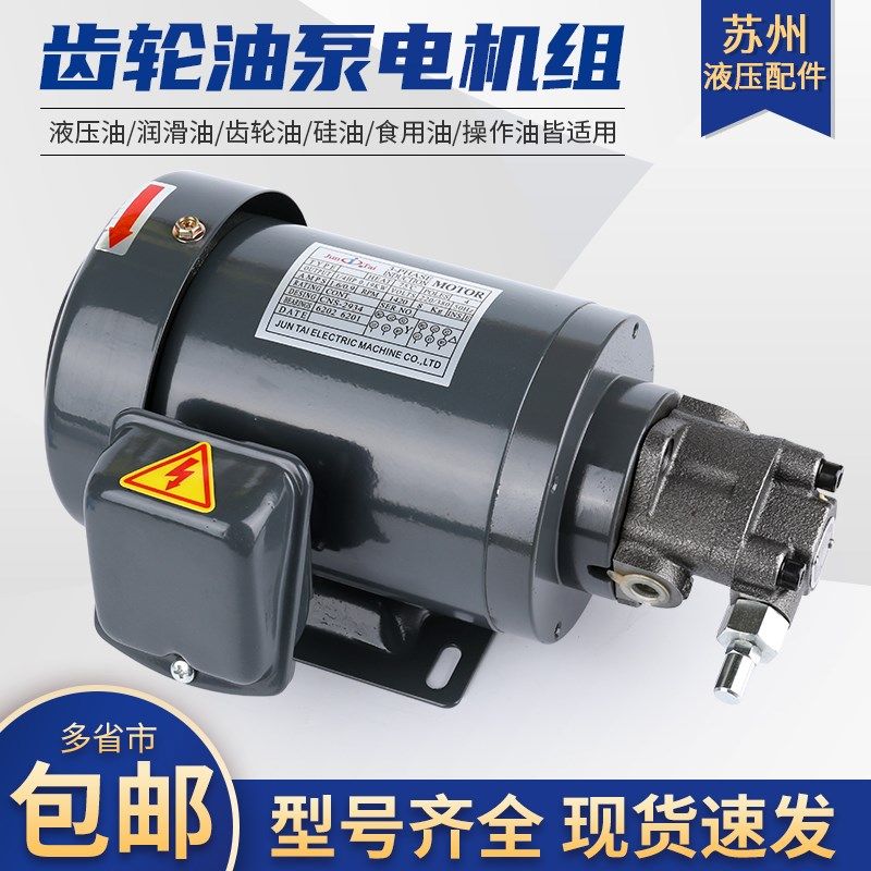 液压1/4HP 0.19KW电机油压头组合润滑摆线泵T0P/ROP/-11/12/13A