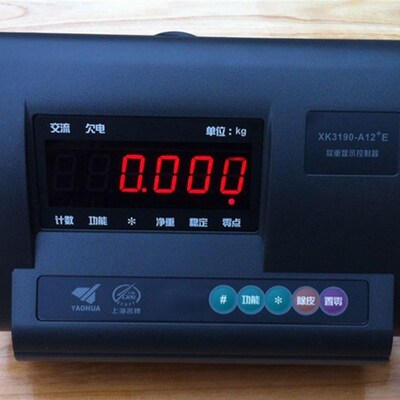 上海耀华XK3190-A12+E电子计重秤工业落地台称60kg5g