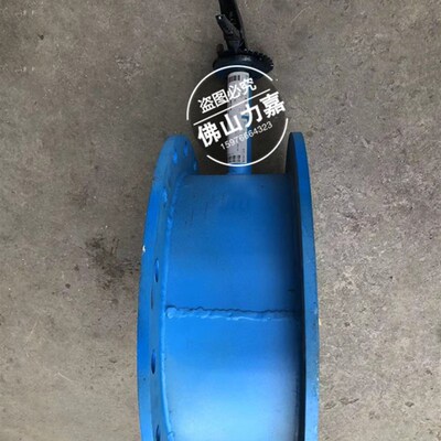 手动法兰通风蝶阀D41W-10除尘管道耐高温调风阀除尘烟气热风阀300