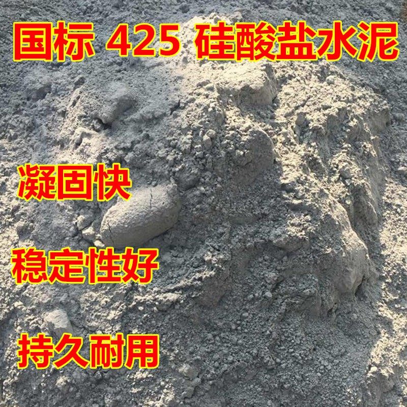 国标425黑水泥砌墙粉刷补漏堵老鼠洞 贴瓷砖制作花盆模具小包5斤