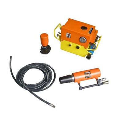 QYB-0.45/70气动油泵和YDC张拉千斤顶 矿用锚索张拉机具
