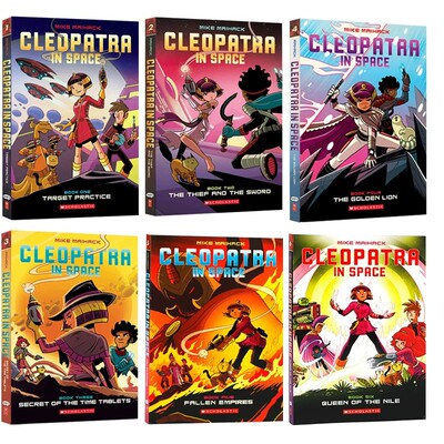 预售 英文原版 克利奥帕特拉在太空 Cleopatra in Space 6册 奇幻科幻 图像式小说