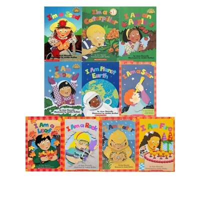 英文原版 I Am Water/Caterpillar/Snow/Apple/Seed 5册 廖彩杏书单 学乐分级科普阅读绘本图画书读物 Scholastic Reader L1